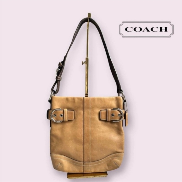 Coach | Bags | Coach Soho Slim Duffle Leather Bag Brown Tan | Poshmark